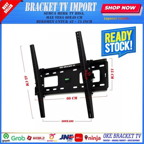 Jual Bracket Bereket Tv Brecket TV Braket dinding TV wall 42 - 75 inc ...