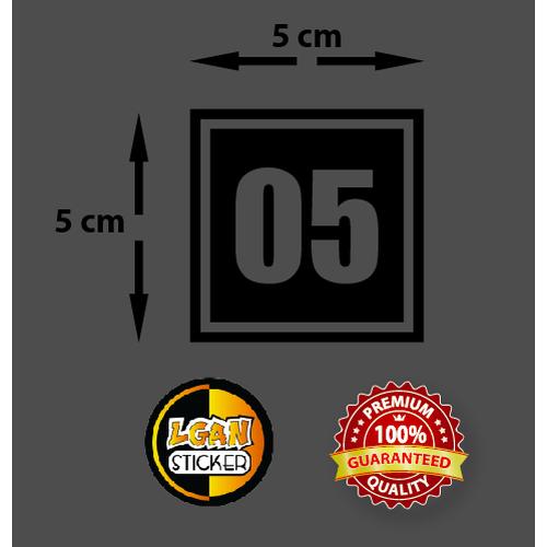 Jual STIKER ANGKA BOLONG DI DLM KOTAK UK 5 CM BAHAN ORACAL GLOSSY ...