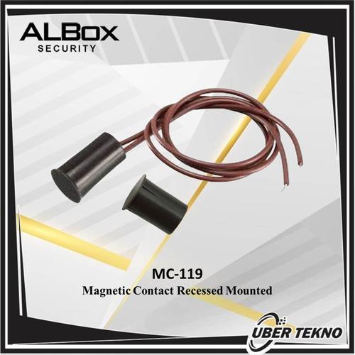 Jual Magnetic Contact Recessed Mounted Magnetic Sensor Alarm Albox ...