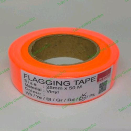 Jual Flagging Tape/Pita Survey Safety-Orange - Jakarta Barat - Toko safety shoes | Tokopedia