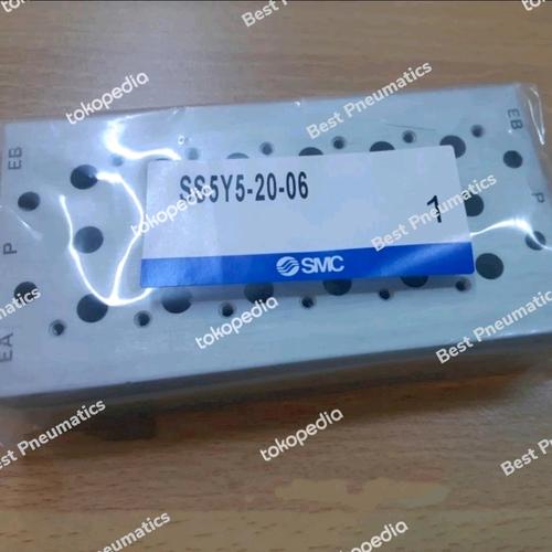 Jual SMC SS5Y5-20-06 (Bolt+Seal) Manifold for SY5000 6 Station ...