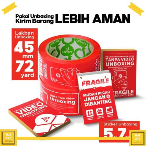 Jual LABEL STICKER UNBOXING | LAKBAN FRAGILE | STIKER LABEL VIDEO ...