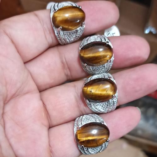 Jual Batu Akik Tiger Eye Biduri Sepah Alpaka Super Alusan Mewah - 8 ...