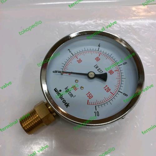 Jual pressure gauge wiebrock 4 inch 10 bar/pressure gauge wiebrock ...
