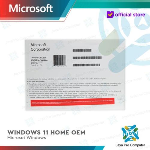 Promo Microsoft Windows 11 Pro / Professional OEM Pack 32 / 64 Bit ...
