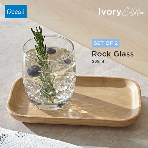 Promo Ocean Ivory Rock Glass 265ml / Gelas air - 2pcs - Jakarta Pusat ...