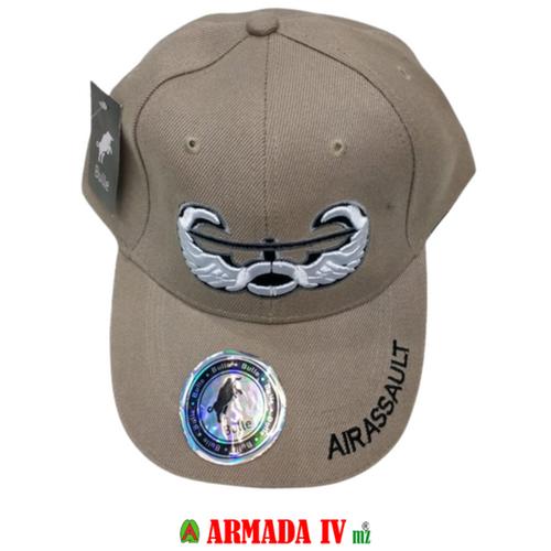 Jual Topi Bulle Tulisan Air Assault Bahan Kain Krem dan Hitam - krem ...