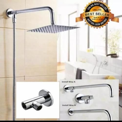 Jual wall shower dinding komplit tanpa bobok tembok/shower mandi tembok ...