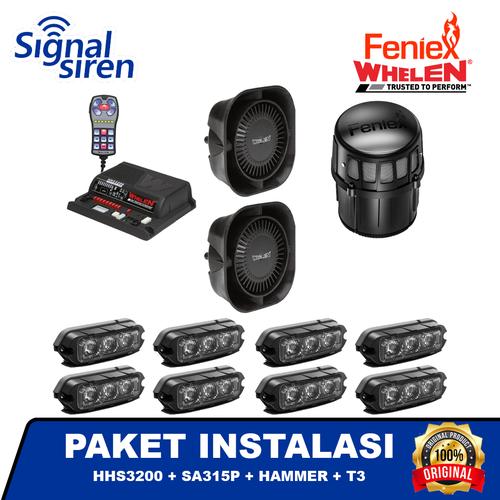 Jual PAKET INSTALASI WHELEN HHS3200 + SA315P 2pc + HAMMER + FENIEX T3 ...