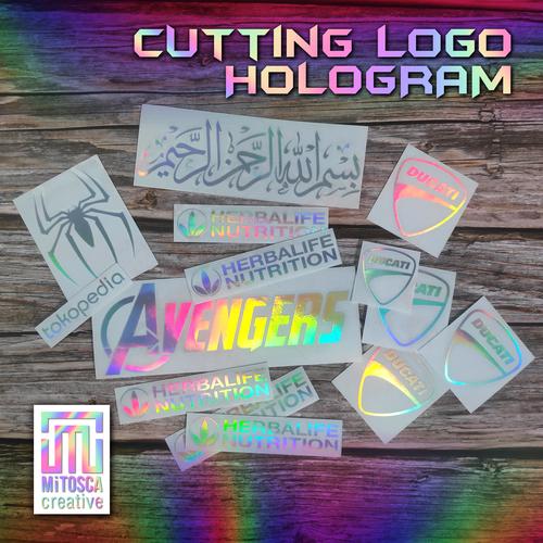 Jual Cutting Sticker LOGO/TULISAN Custom HOLOGRAM - 3 X 8 - Kota Bekasi ...