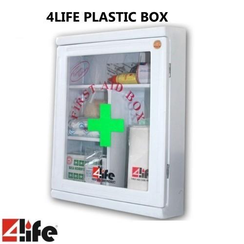 Jual Plastic Box Kit 4Life Type B / Kotak P3K + Isi Obat 4Life ...