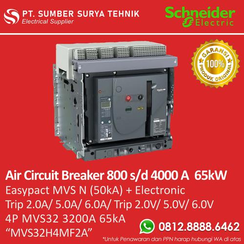 Jual Air Circuit Breaker (ACB) MVS32H4MF2A 4P 3200A 65kA Schneider ...