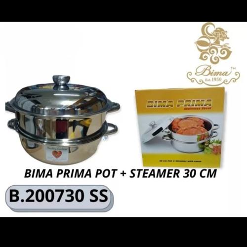 Jual BIMA PRIMA panci stainless saucepot & Steamer kukusan - 20CM ...