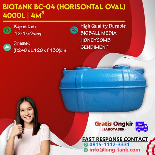 Jual BIOFIL BIOTANK BIOTECH Horisontal 4000 Liter / 4m3 - Kab ...