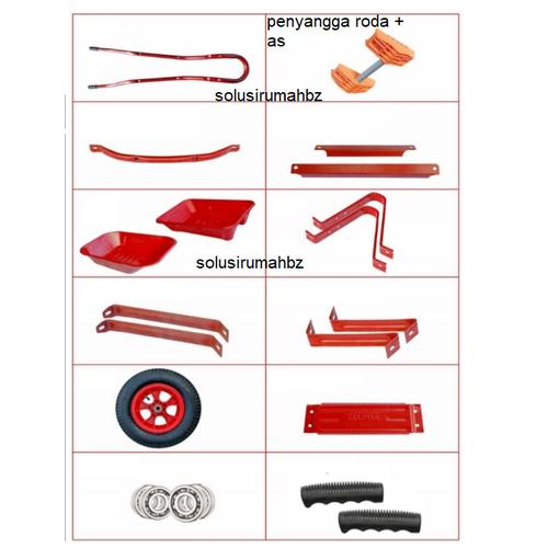 Jual PENYANGGA RODA + AS GEROBAK DORONG ALPHA PENAHAN spare part sorong ...
