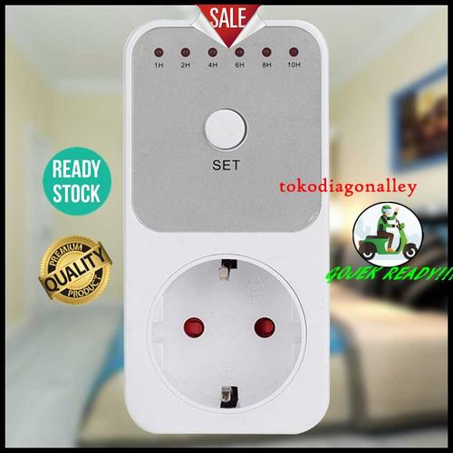 Jual Saklar Timer Digital Steker Waktu Otomatis Colokan Listrik Stop ...