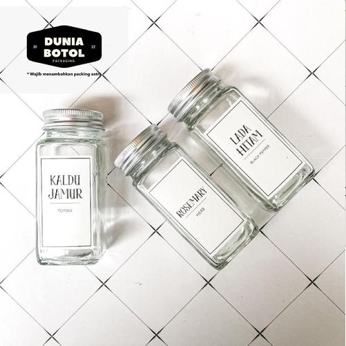 Jual Sticker Botol KITCHEN Spice Label REMPAH Waterproof 7,5x3,5cm ...