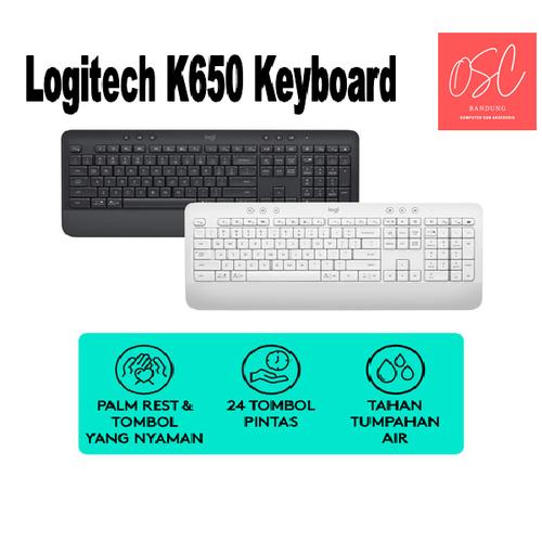 Jual Logitech K650 K 650 Signature Keyboard K650 Wireless Bluetooth ...
