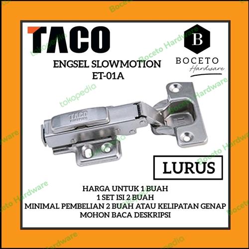 Jual GROSIR Engsel Taco Slow Motion / Soft Close / Engsel Taco ET-01A ...
