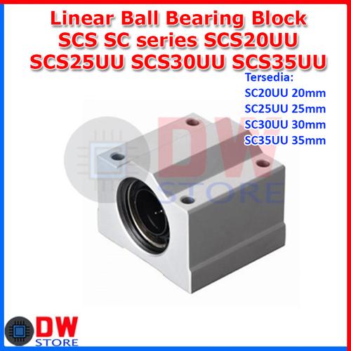 Jual Linear Motion Ball Bearing SCS SC SCS20UU SCS25UU SCS30UU SCS35UU ...