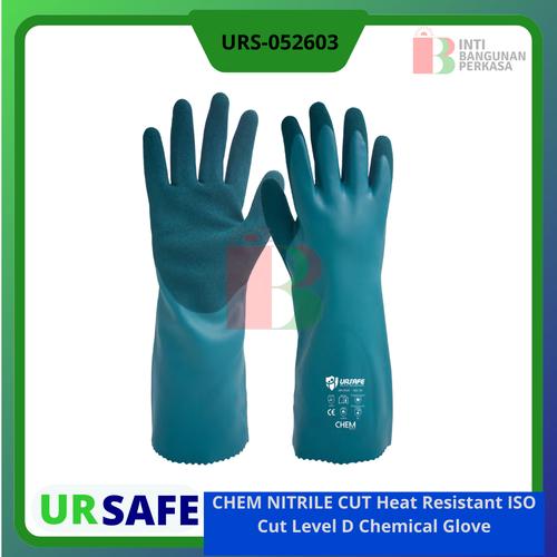 Jual Chem Nitrile Cut Heat Resistant Iso Cut Level D Chemical Glove - 9 ...