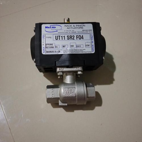 Jual MAX -AIR UT11 SR2 F04 RACK & PINION ACTUATORS 3/8" MAX 8 BAR-120 PSI - Kota Batam ...
