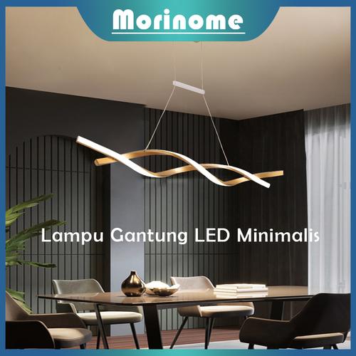 Jual Lampu Gantung Ruang Makan Nordic LED Modern Minimalis Bar / Restoran - gold, 3 color(switch ...