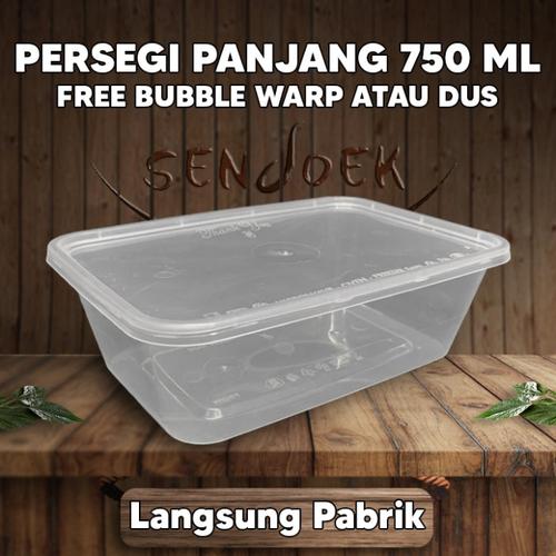 Promo Kotak Makan Plastik 750 ML / Thin Wall / Food Container PREMIUM ...