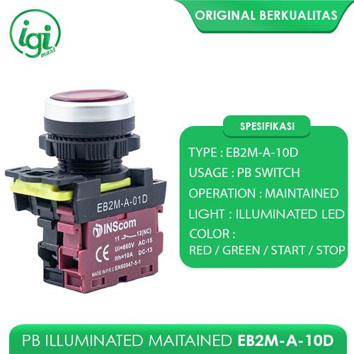 Jual PUSH BUTTON SWITCH ILLUMINATED MOMENTARY TOMBOL PRESS UNLOCKING ...