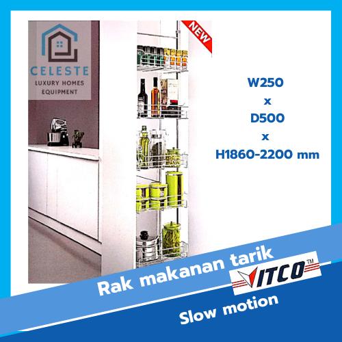 Jual VITCO Super tall Unit 1860 - 2200 mm/Rak snack Botol Tarik Slow ...