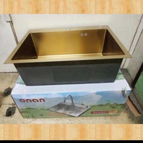 Jual KITCHEN SINK STAINLES 5040 GOLD EMAS / BAK CUCI PIRING ONAN 5040 ...