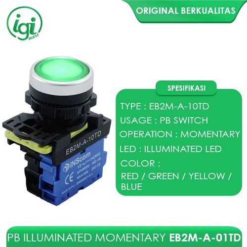 Jual PUSH BUTTON SWITCH ILLUMINATED MAINTAINED TOMBOL PRESS LOCKING ...