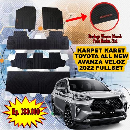 Jual KARPET MOBIL ALL NEW AVANZA VELOZ 2022 FULL SET BAGASI LOGO HITAM ...