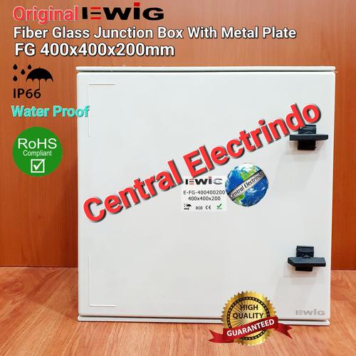 Jual Junction Box Panel FG 400×400×200mm Box Fiber Glass With Metal ...