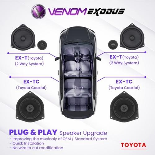 Jual Speaker Venom Exodus Toyota Split 2 way EX-T & Coaxial EX-TC Resmi ...