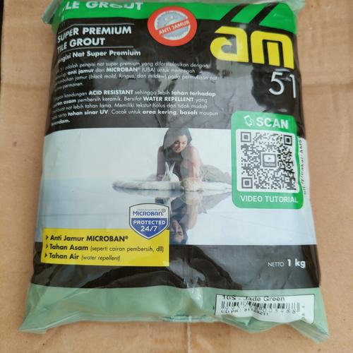 Jual AM 51 10S Jade Green / Super Premium Tilegrout - Jakarta Barat ...