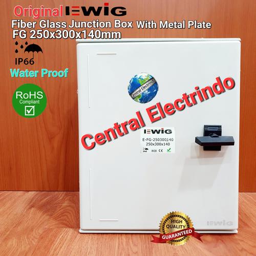 Jual Junction Box Panel FG 250×300×140mm Box Fiber Glass With Metal ...