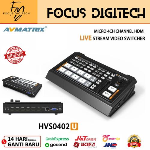 Jual AVMATRIX HVS0402U SWITCHER 4ch HDMI Multiview - Jakarta Pusat ...