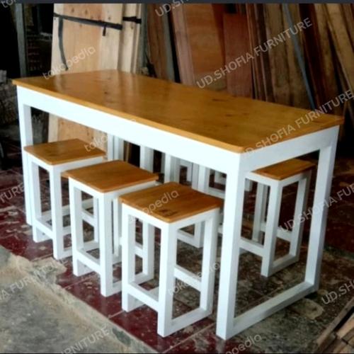 Jual meja caffe set 1 meja 6kursi Kayu jati Belanda - Kota Tangerang ...