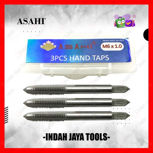 Jual ASAHI Hand Tap M6 x 1.0 - Mata Tap 6 x 1.0 isi 3 Pcs - Kota ...