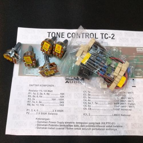 Jual Kit Tone Control TC2 TC 2 sdh berikut 5 bh Pot merk Alpha original ...
