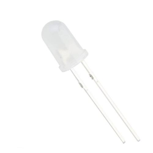 Jual LED 5mm Diffused White Lampu Super Bright Terang Putih 5 mm Buram ...