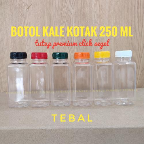 Jual Botol Kale Kotak 250 ml / Botol Kick / Botol Jus / Botol Kopi ...