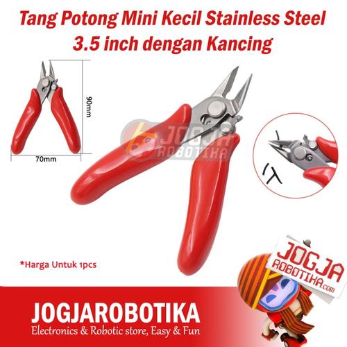 Jual Tang Potong Mini Kecil Stainless Steel 3.5 inch dengan Kancing - Kab. Sleman ...