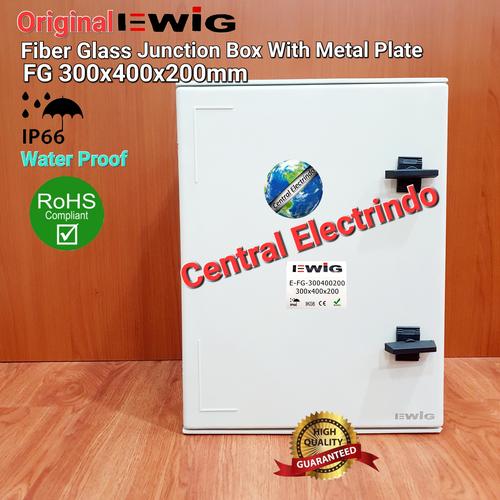 Jual Junction Box Panel FG 300×400×200mm Box Fiber Glass With Metal ...