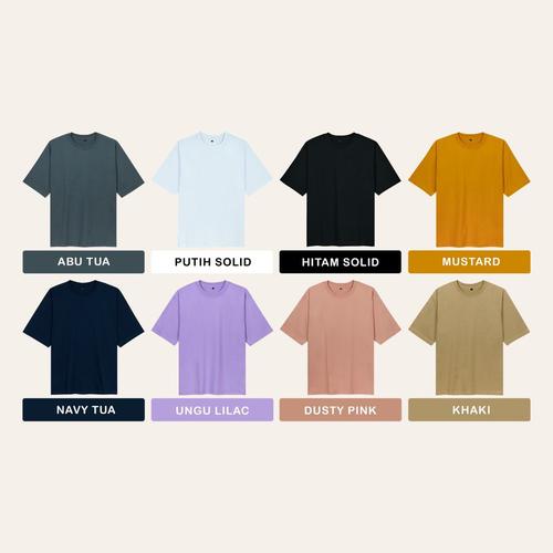Jual KAOS Custom Satuan OVERSIZE Sablon Gambar bebas bahan 30s - Polos ...