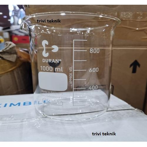 Jual gelas ukur lab 1000ml beaker low schott duran - Jakarta Pusat ...