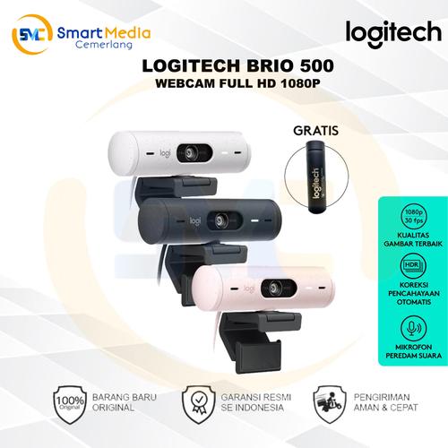 Promo Logitech Brio 500 Webcam Full HD HDR dan Noise Cancelling Cicil 0% 3x - Kota Makassar ...