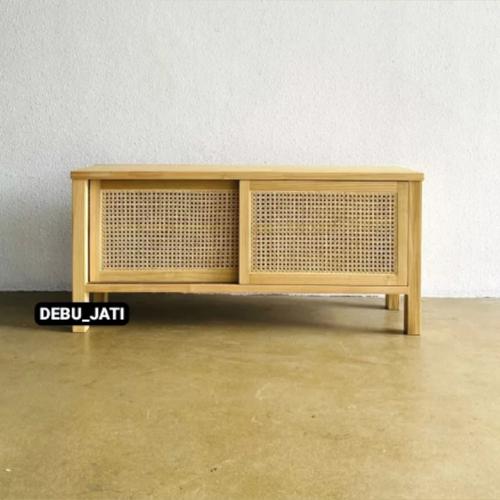 Jual rak sepatu minimalis rotan rak sepatu custom rak sepatu kayu jati ...