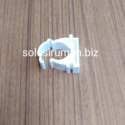 Jual KLEM O PVC 20 PIPA BULAT PIPE CLAMP 20MM CONDUIT 3/4 PLASTIK KLIP ...